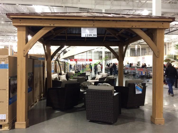 Cedar Wood 12 X 12 Gazebo With Aluminum Roof By Yardistry CostcoChaser Cedar Wood 12 X 12 Gazebo With Aluminum Roof By Yardistry CostcoChaser