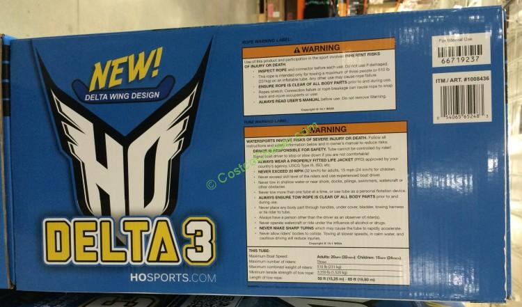 HO Sports Delta 3 Towable with Pump & Rope – Costco Chaser