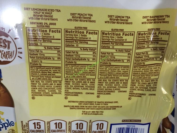 Snapple Diet Tea Variety Pack 24/20 Ounce Bottles – Costco Chaser