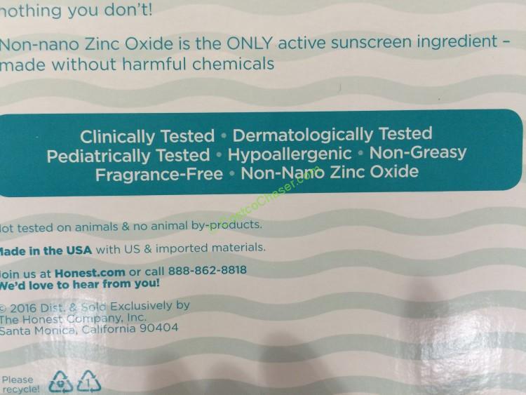 The Honest Company Honest Mineral Sunscreen SPF 50+ , 2/3 oz – Costco ...
