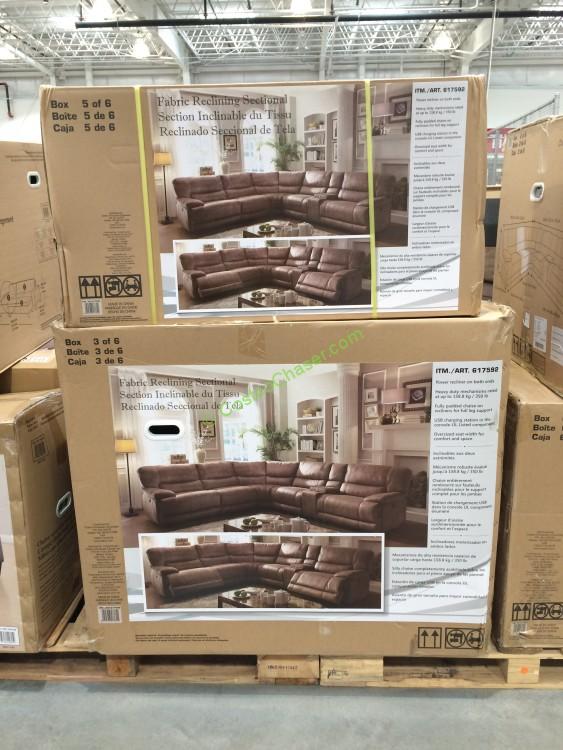 Fabric Power Reclining Sectional – CostcoChaser