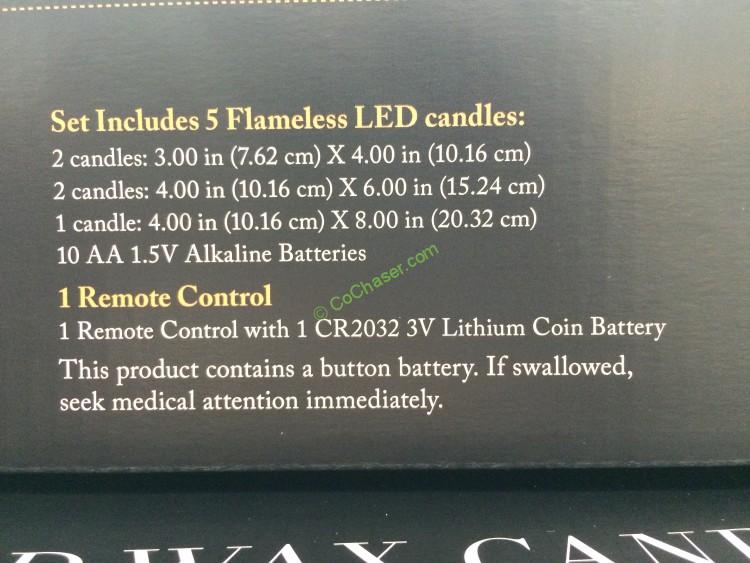 Costco-1036666-5PK-Color-Changing-LED-Wax-Candles-spec – Costco Chaser