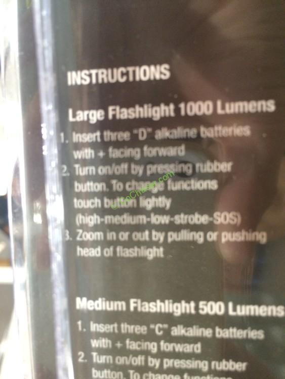 Feit LED Flashlight Kit 1000 Lumens 3-pack with case – CostcoChaser