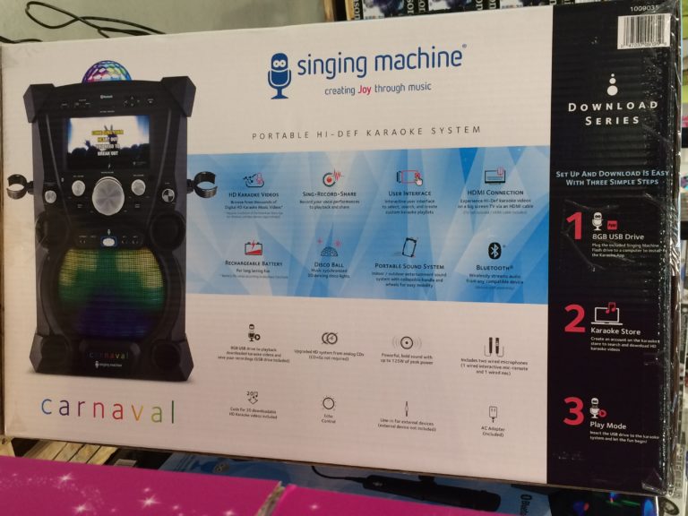 Singing Machine SDL 9035 Portable Karaoke Machine – CostcoChaser