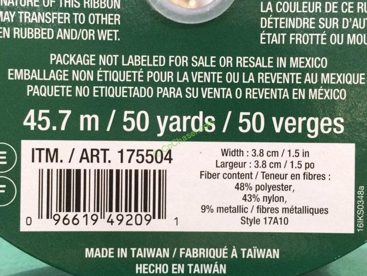 Costco-175504-Kirkland-Signature-Wire-Edged-Ribbon-bar – Costco Chaser