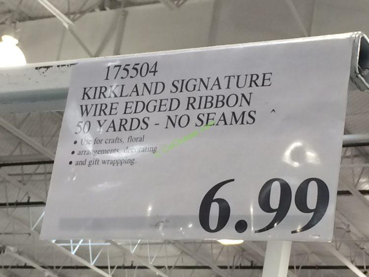 Costco-175504-Kirkland-Signature-Wire-Edged-Ribbon-tag – Costco Chaser