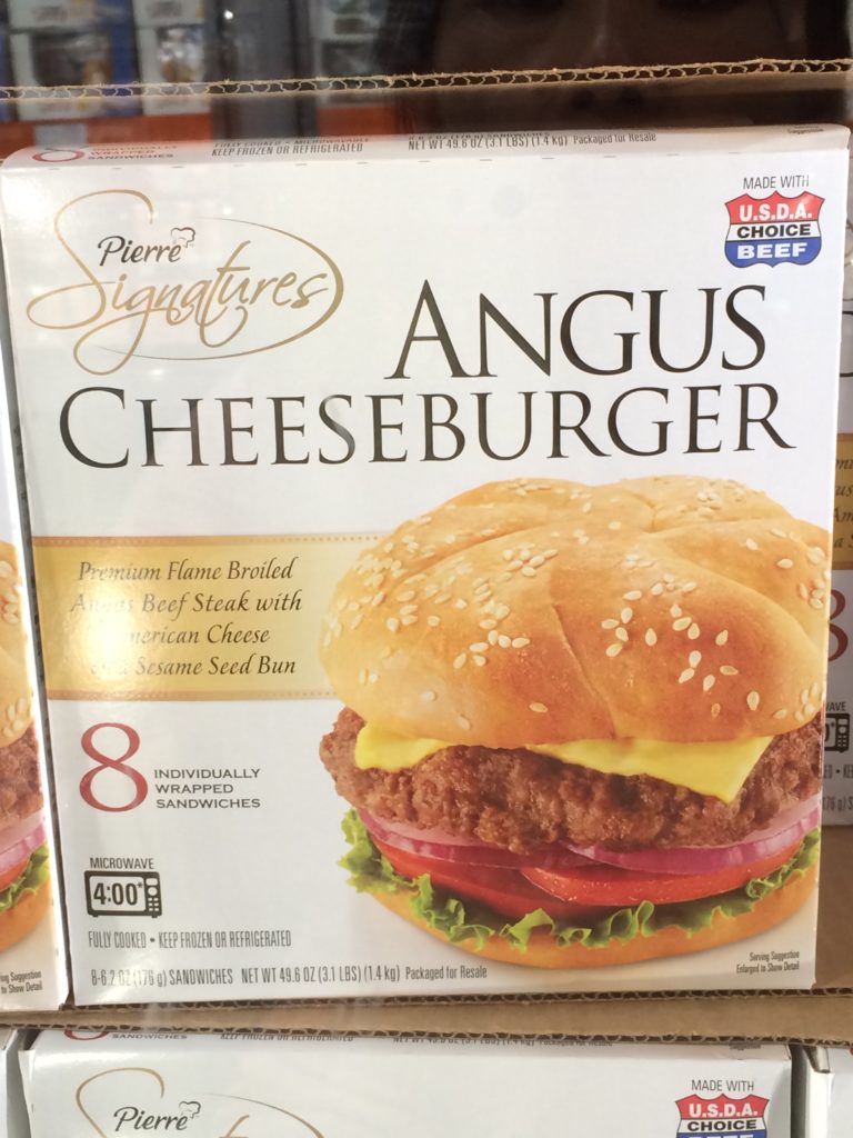 Pierre Signatures Angus Cheeseburger 8 Count Box – CostcoChaser