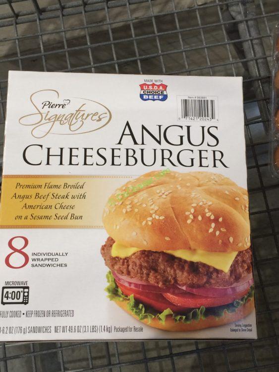 Pierre Signatures Angus Cheeseburger 8 Count Box – CostcoChaser