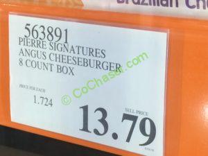 Pierre Signatures Angus Cheeseburger 8 Count Box – CostcoChaser