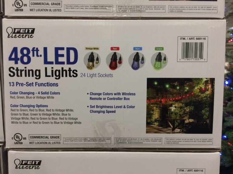 Feit Electric 48FT LED String Light Set, Black – CostcoChaser