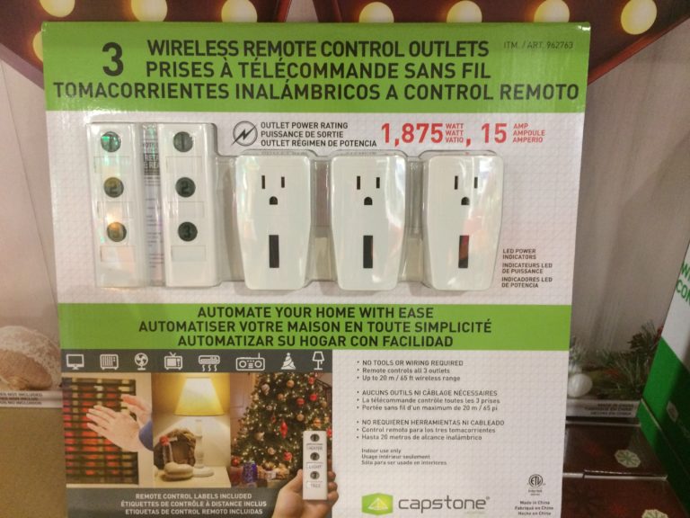 Capstone Wireless Remote Controlled Outlets 3PK – Costco Chaser
