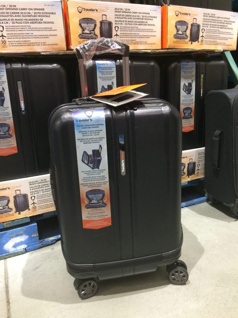 Traveler’s Choice Rolling Hardside Front Open Carry On – Costco Chaser