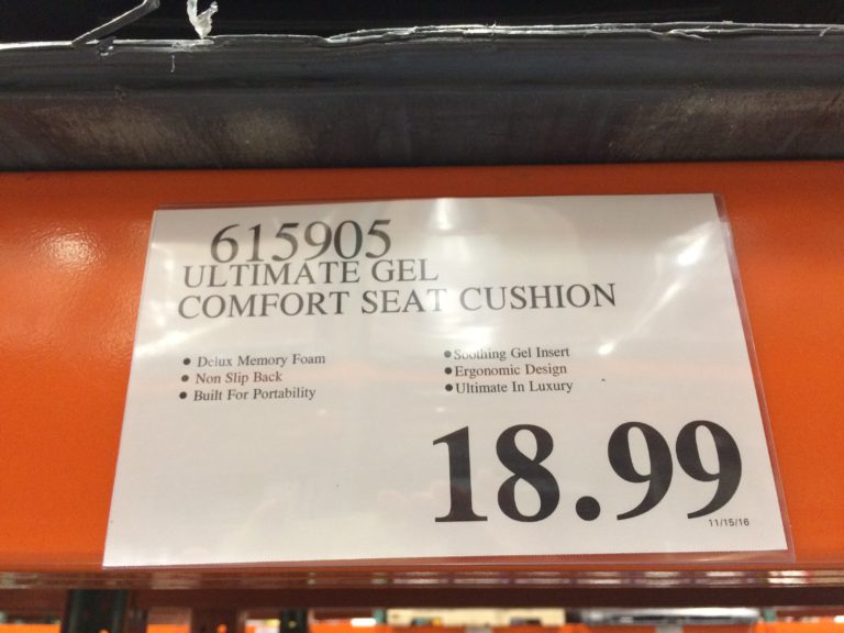 Costco-615905-Ultimate-Gel-Comfort-Seat-Cushion-tag – CostcoChaser