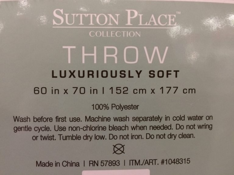 Sutton Place Plush Throw 60” X 70” – CostcoChaser