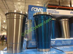 Rove 2PK Stainless Steel Tumblers 4 Straws – Costco Chaser