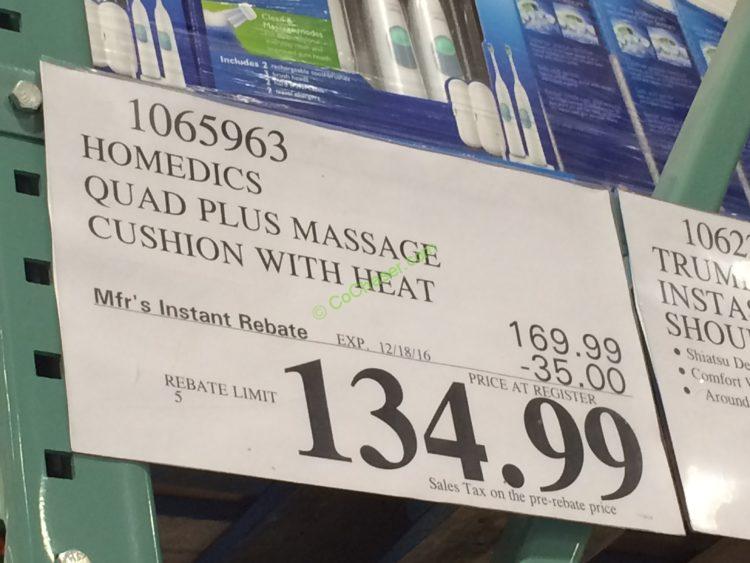Costco-1065963-HoMedics-Quad-Plus-Massage-Cushion-tag – Costco Chaser