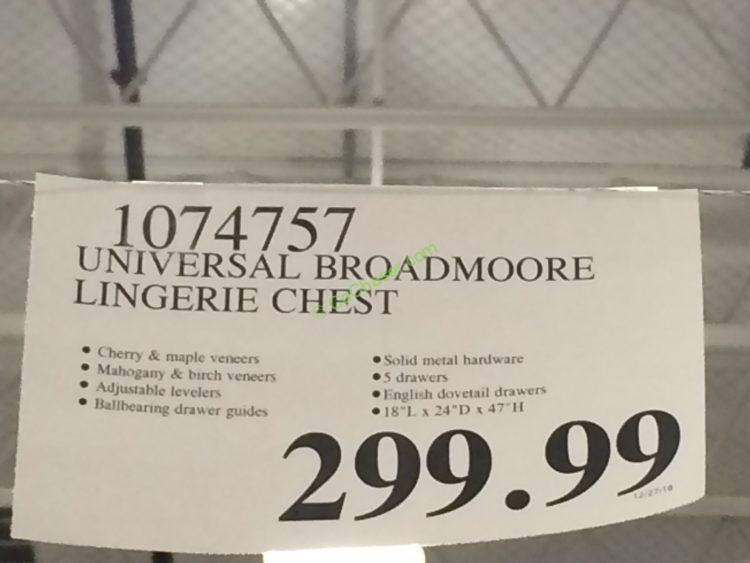 Costco-1074757-Universal-Broadmoore-Lingerie-Chest -tag – Costco Chaser