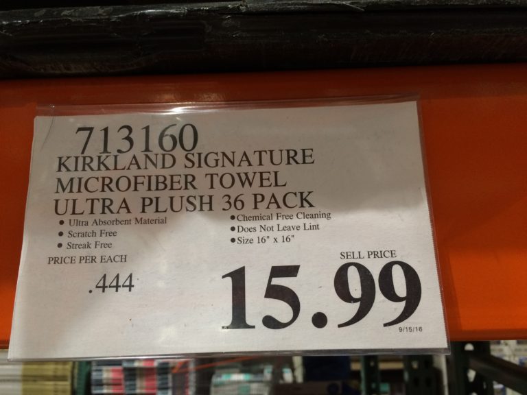 Kirkland Signature Microfiber Towel Ultra Plush 36 Pack – CostcoChaser