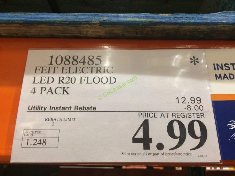 Costco-1088485-Feit-Electric-LED-R20-Flood-tag – Costco Chaser
