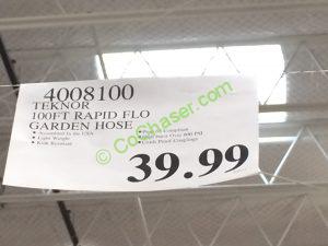 Costco-4008100-TEKNOR-100FT-Rapid-FLO-Garden-Hose-tag – CostcoChaser