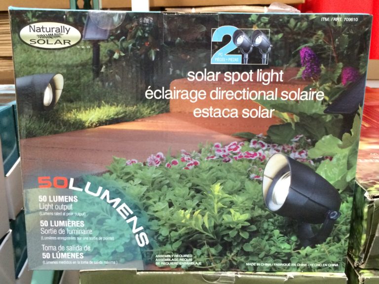 Spot Lights LED Solar by Naturally Solar 2 Pack – CostcoChaser