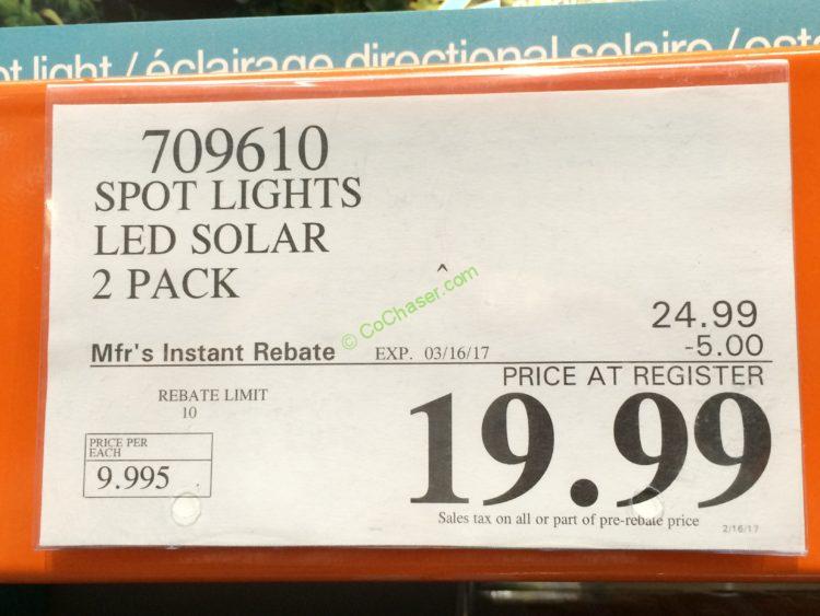 Costco-709610-Naturally-Solar-Spot-Lights-LED-Solar-tag – Costco Chaser