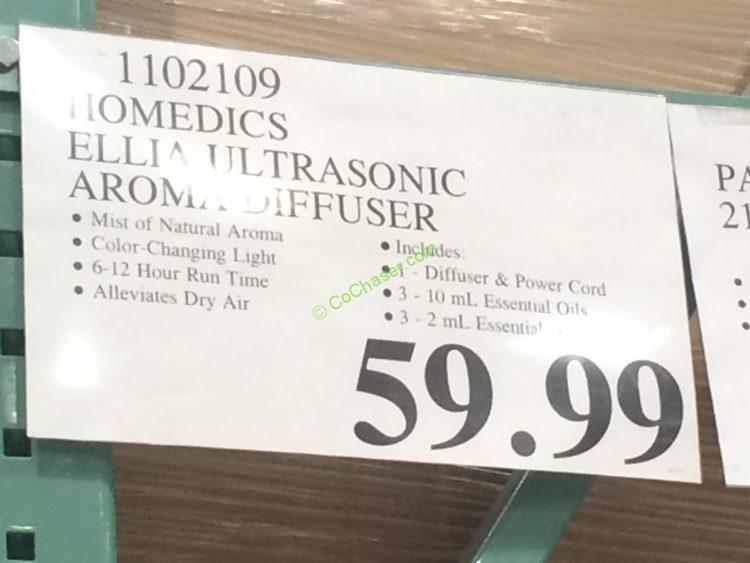 Costco-1102109-Homedics-Ellia-Ultrasonic-Aroma-Diffuser-tag – Costco Chaser