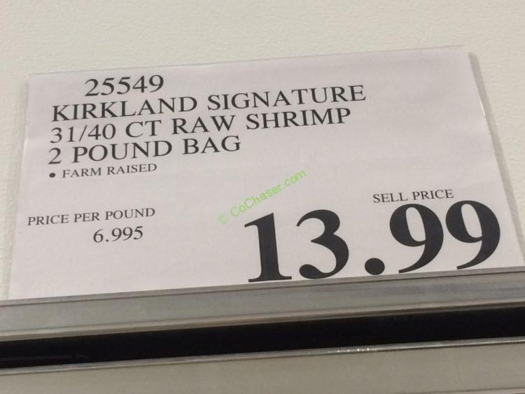 Costco-25549-Kirkland-Signature-31-40CT-Raw-Shrimp-tag – Costco Chaser