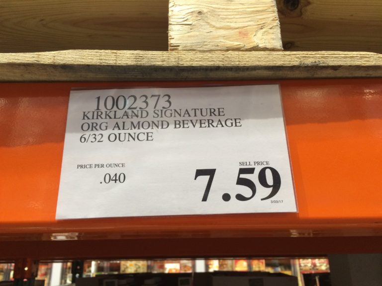 Costco-1002373-Kirkland-Signature-Organic-Almond-Beverage-tag ...