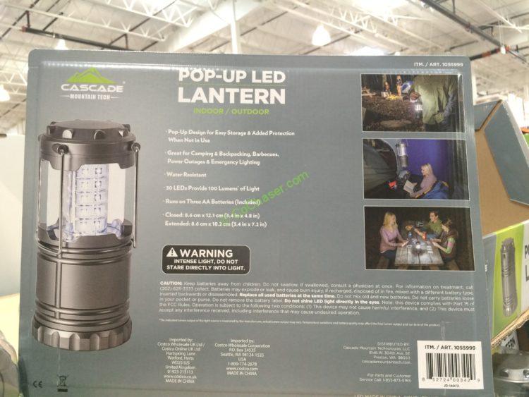 Costco-1055999-Cascade-Mountain-Tech-Mini-Collapsible-Lantern-back ...
