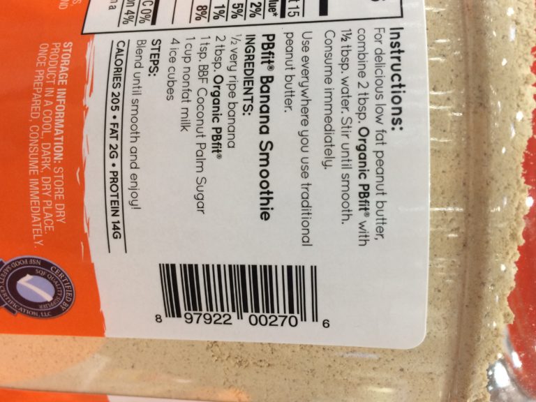 Better Body Foods PBfit Organic Peanut Butter Powder 30 Ounce Jar ...