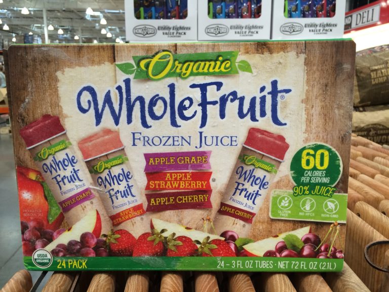 Whole Fruit Organic Frozen Juice 24/3 OZ Tubes – Costco Chaser