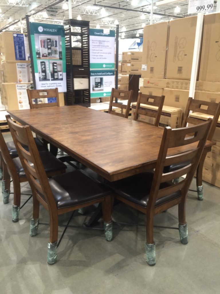 IMAGIO Home Furniture 9PC Dining Set with Cast Iron Base – Costco Chaser