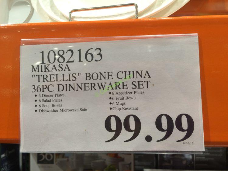 Costco-1082163-Mikasa-Trellis-Bone-China-36PC-Dinnerware-Set-tag ...