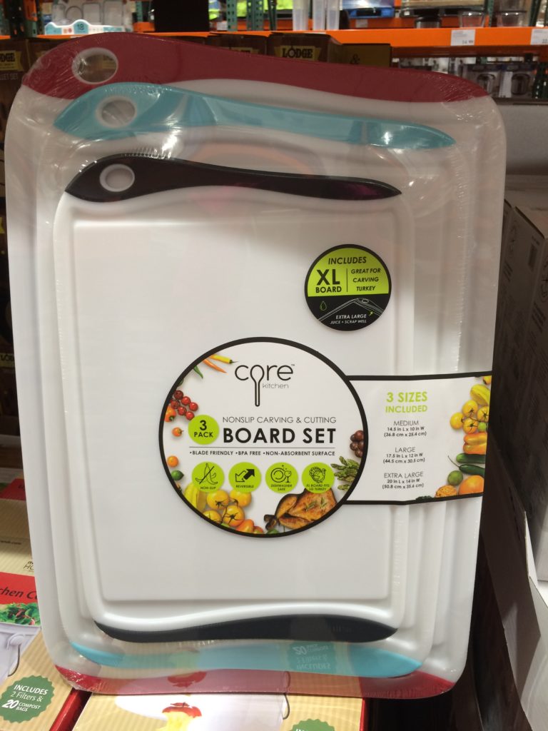 Core Kitchen 3PK Poly Cutting Board – CostcoChaser