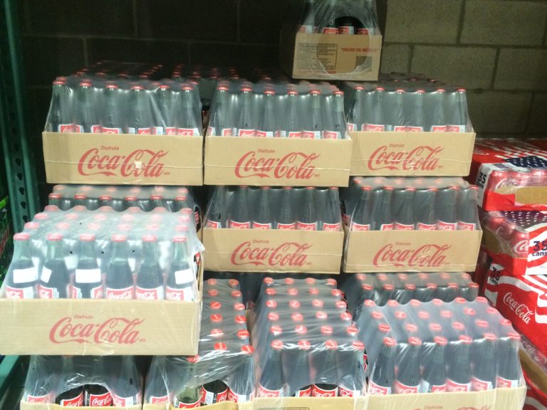 COCA COLA of Mexico Made with Pure Cane Sugar 24/12 Ounce Bottles ...