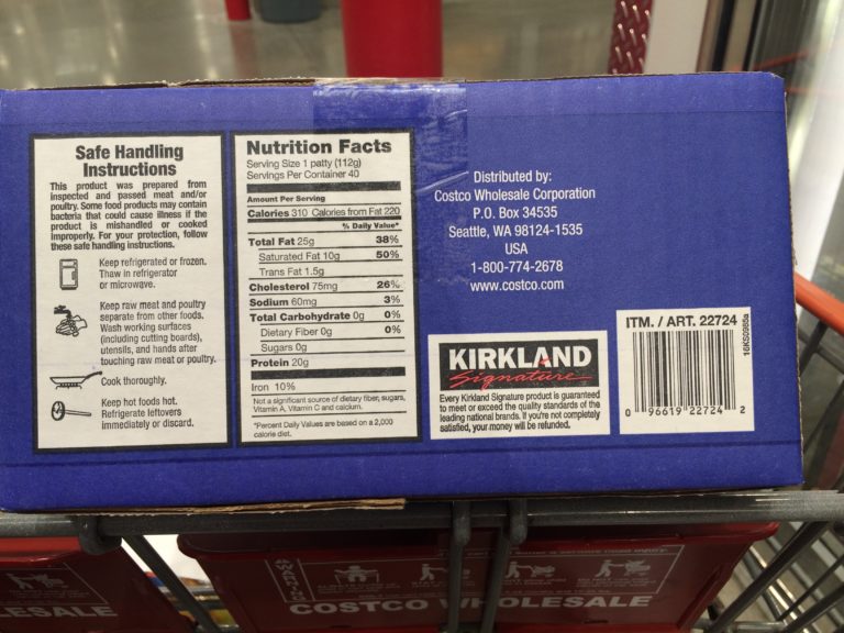 Costco-22724-Kirkland-Signature-Ground-Beef-Patties-chart1 – CostcoChaser