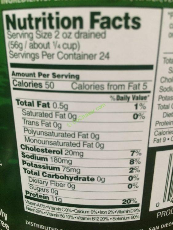 Costco-8773-Chicken- of-the-Sea-Chunk-Light-Tuna-chart – Costco Chaser