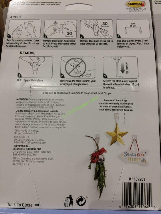 3M Command Hanging Clips Indoor & Outdoor – Costco Chaser