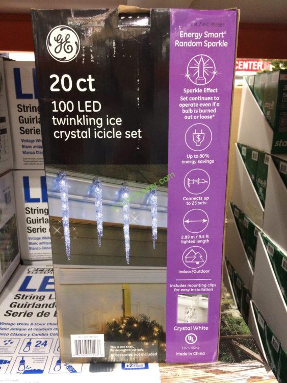 Coost-999686-GE-LED-Twinkling –Icicle-Lights-box – Costco Chaser