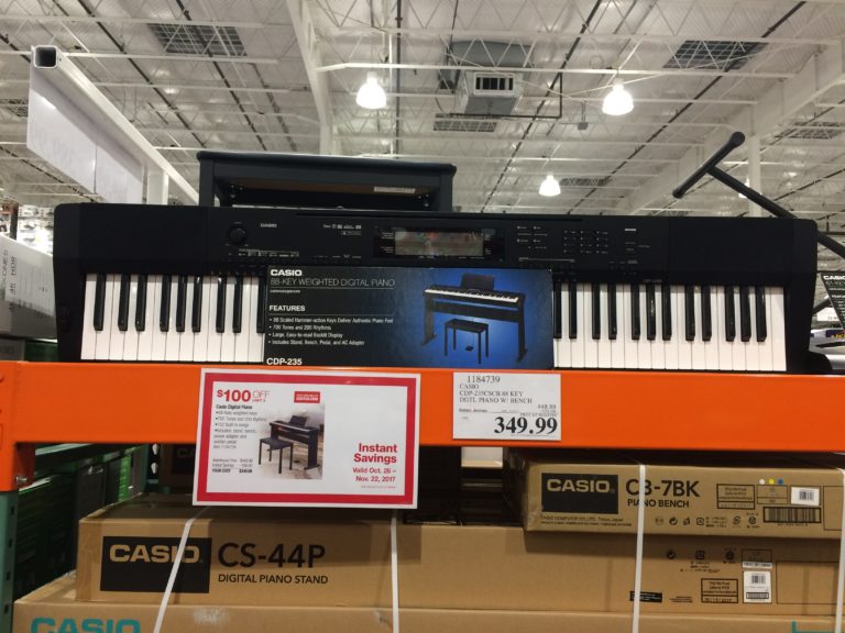 Casio 88 Key Digital Piano with Bench, Model#CDP-235CSCB – CostcoChaser