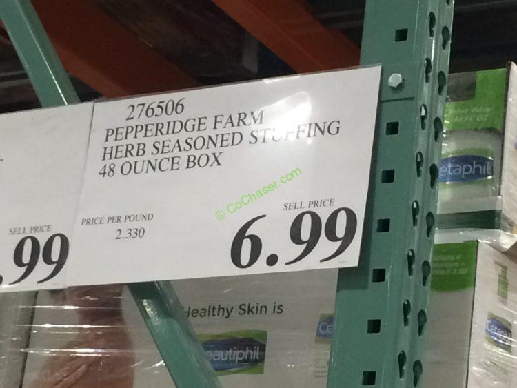 Costco-276506-Pepperidge-Farm-Herb-Seasoned-Stuffing-tag – Costco Chaser