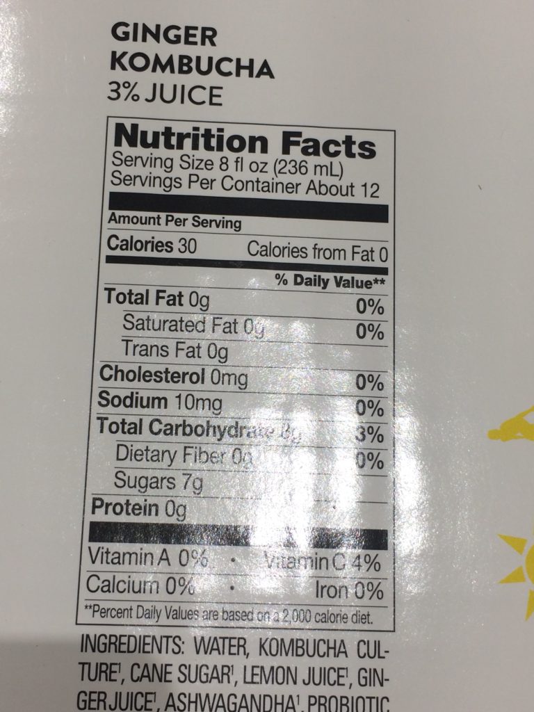 Costco-1151249-SUJA-Kombucha-Organic-Ginger-chart – CostcoChaser