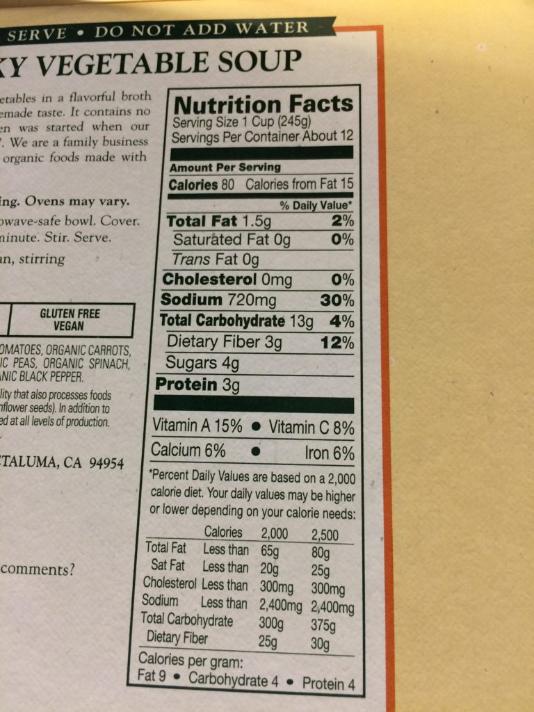 Costco-1178896-AMY’s-Organic-Chunky-Vegetable-Soup-chart – CostcoChaser