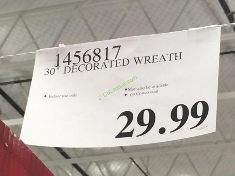 Costco-1456817-30-Decorated-Artificial-Wreath-tag – Costco Chaser