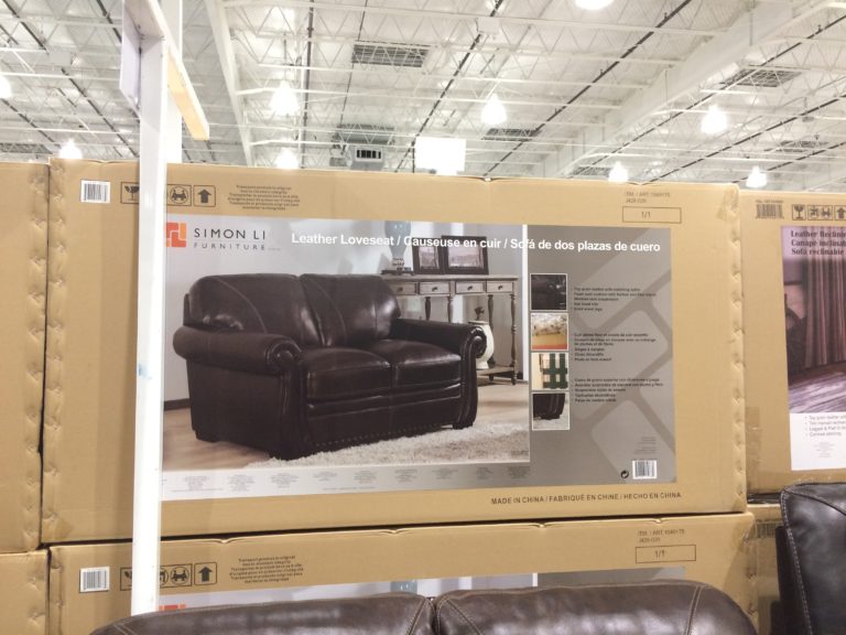 Costco-1049174-1049175-Simon-Li-Leather-Sofa- Loveseat-box1 – CostcoChaser