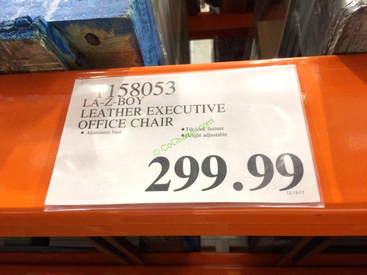 Costco-1158053- LA-Z-Boy-Leather-Executive-Office-Chair-tag – Costco Chaser