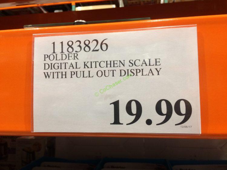 Costco-1183826-Polder-Digital-Kitchen-Scale -tag – Costco Chaser