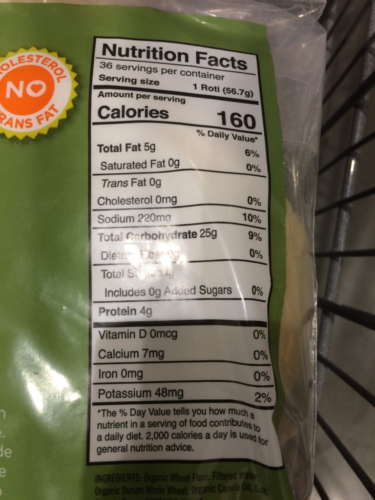 Costco-1194573-ROTI-Fresh-Original-Organic-Chapati-chart – Costco Chaser
