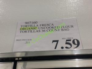 Tortilla Fresca Organic Uncooked Flour Tortillas 36 Count Bag ...